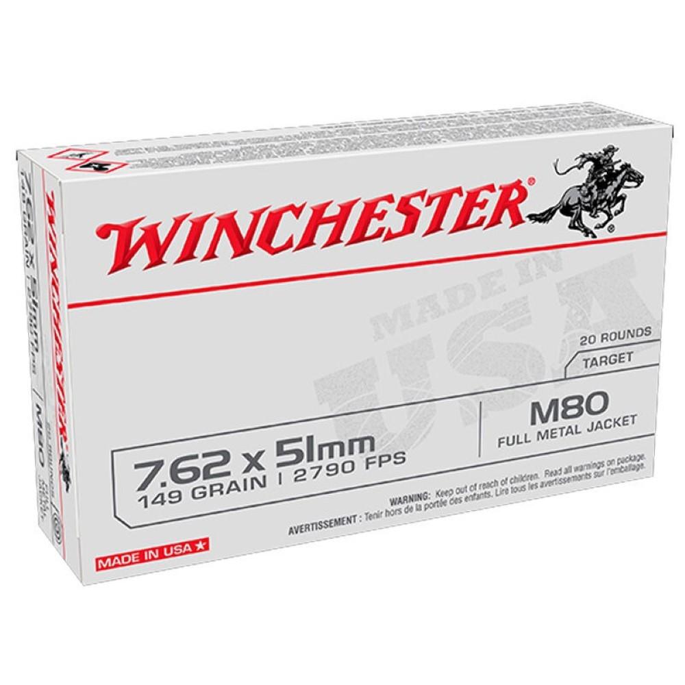 Bullseye North | Winchester Lake City M80 7.62x51 NATO Ammo 149gr FMJ ...