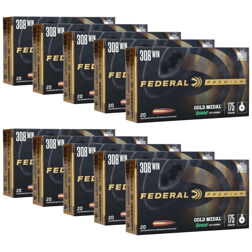 Bullseye North | Federal Gold Medal .308 Win 175gr Sierra MatchKing ...