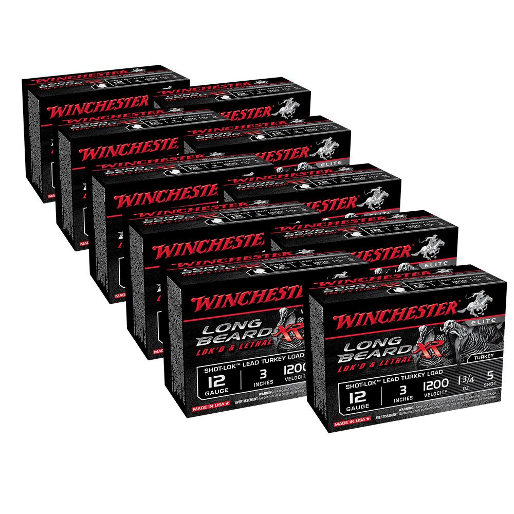 Bullseye North | Winchester Long Beard XR 12ga 3" #5 Lead 1.75oz Case ...