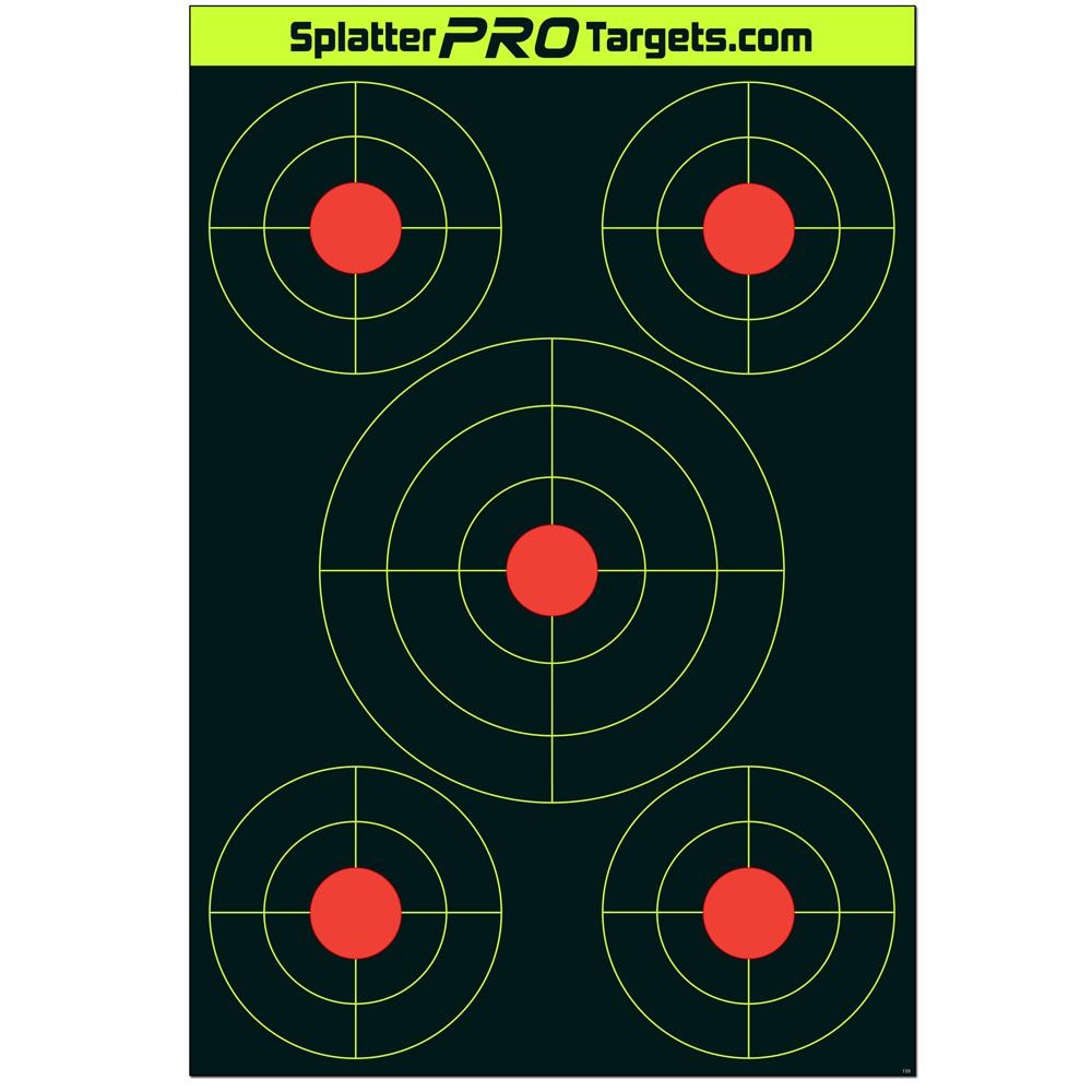 Bullseye North | Splatter Pro Targets 12" x 18" Multi Bullseye ...