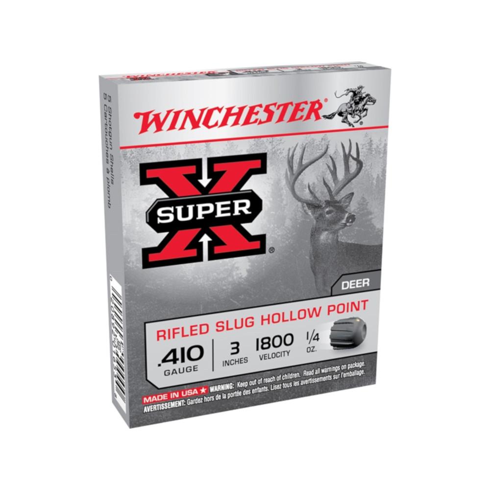 Bullseye North | Winchester Super-X Ammo 410 Bore 3" 1/4 oz Rifled Slug ...