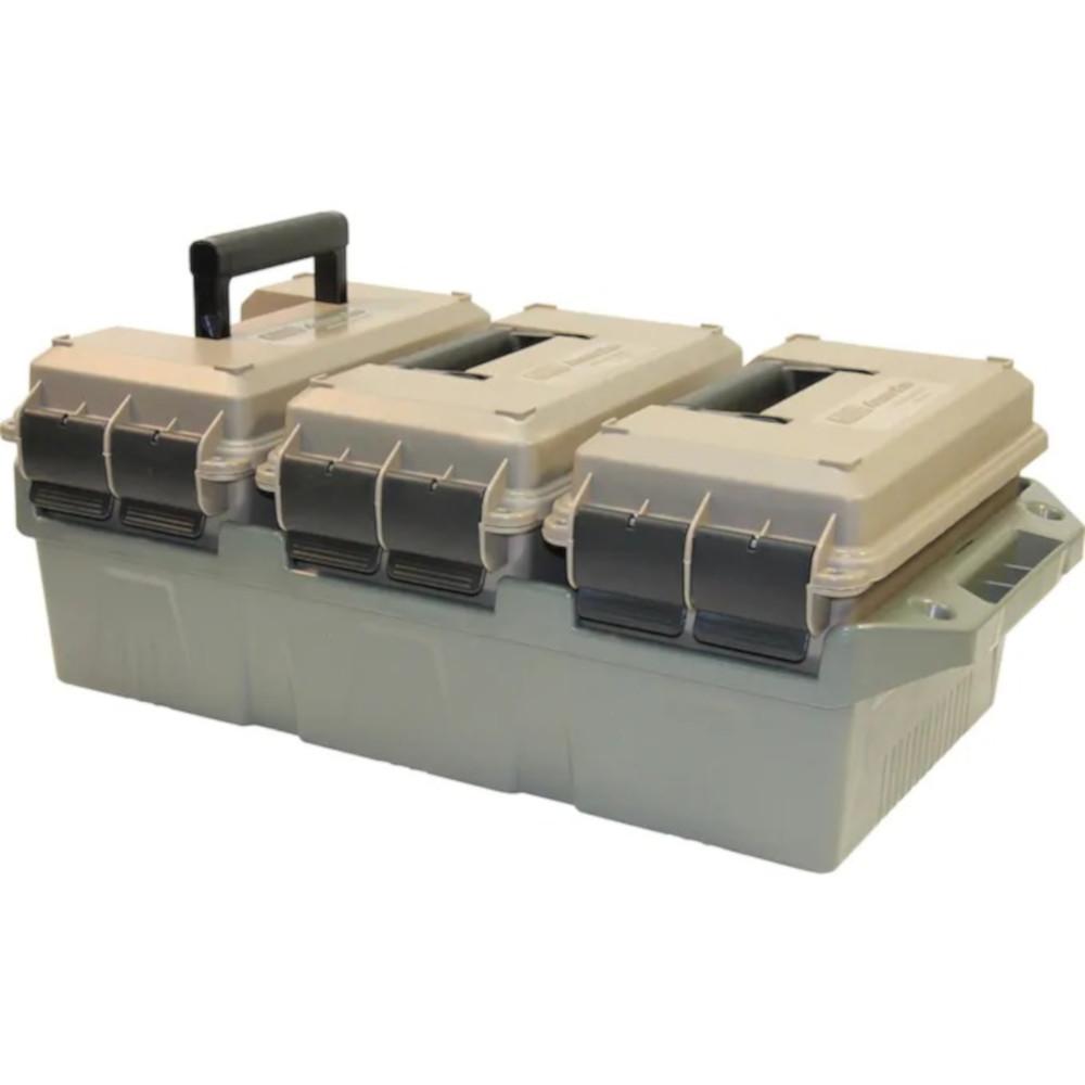 Bullseye North MTM 3 Can Ammo Crate Combo With 50 Caliber Cans Bullseye North MTM 3 Can Ammo Crate Combo With 50 Caliber Cans