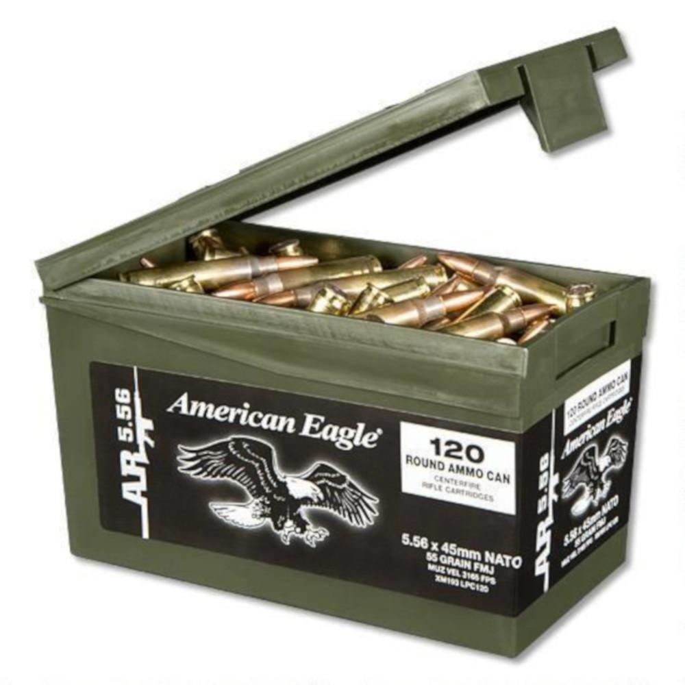 Bullseye North | Federal American Eagle Ammo XM193 5.56x45mm FMJ 55gr ...