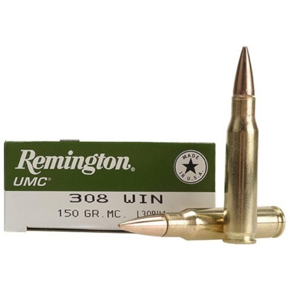 Bullseye North | Remington UMC Ammo 308 Winchester 150gr FMJ - Box of 20
