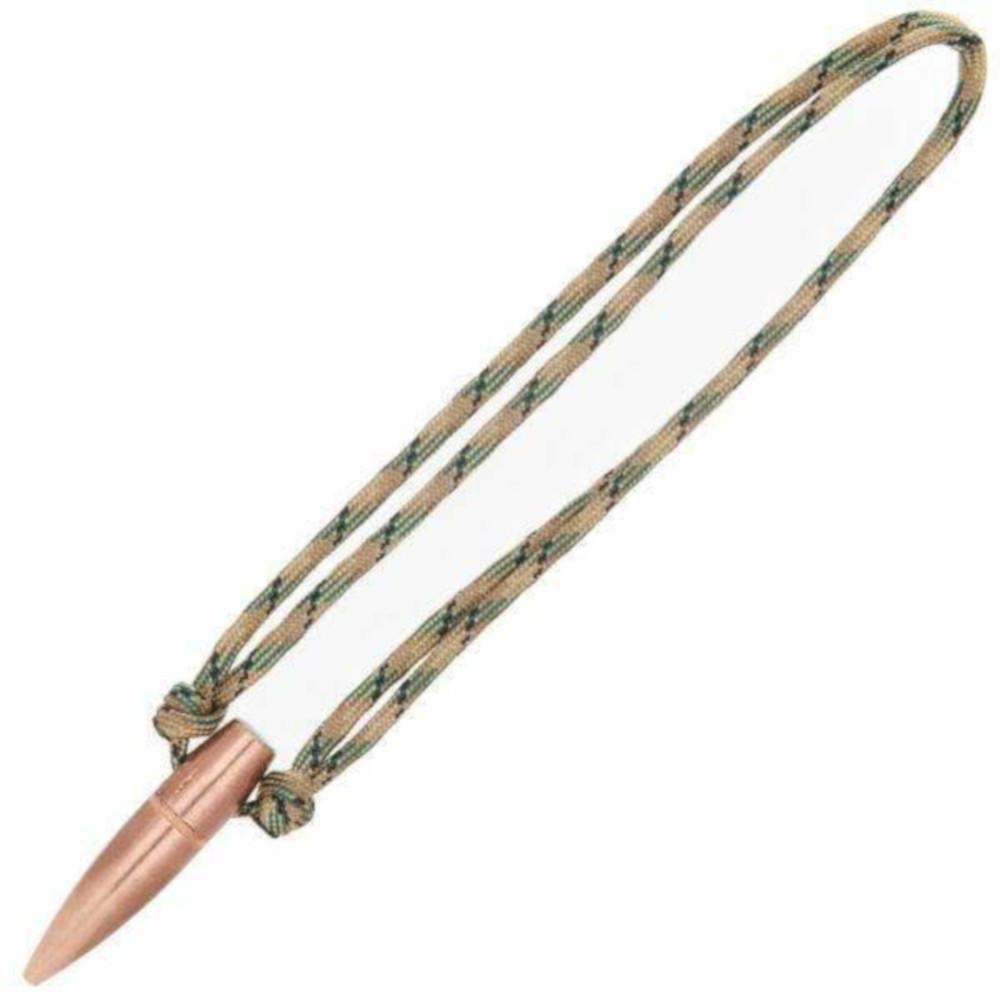 Bullseye North | Lucky Shot 50 cal. Bullet Necklace Camo Paracord RBPN-50WC
