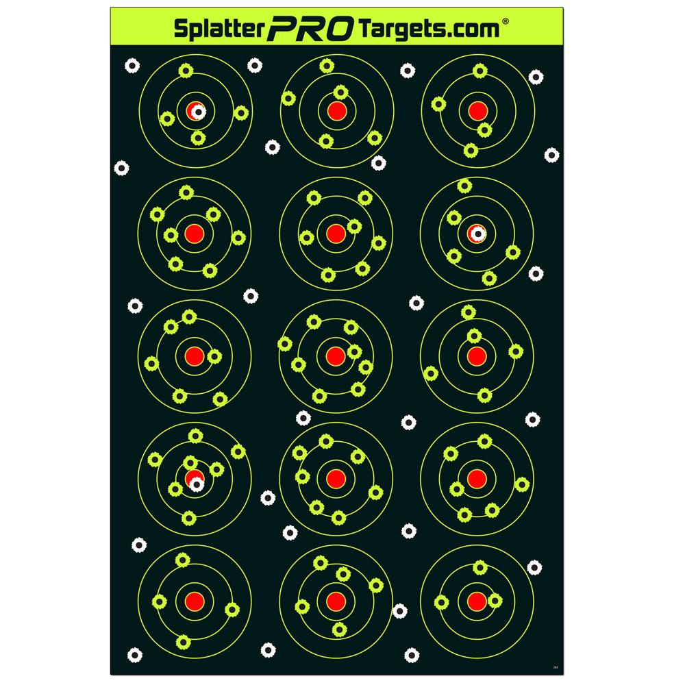 Bullseye North | Splatter Pro Targets 12" X 18" 9 Up Bullseye ...